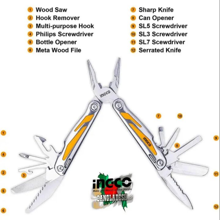 MULTI FUNCTION TOOL (15 FUNCTION) INGCO-HFMFT0115 | Daraz.com.bd
