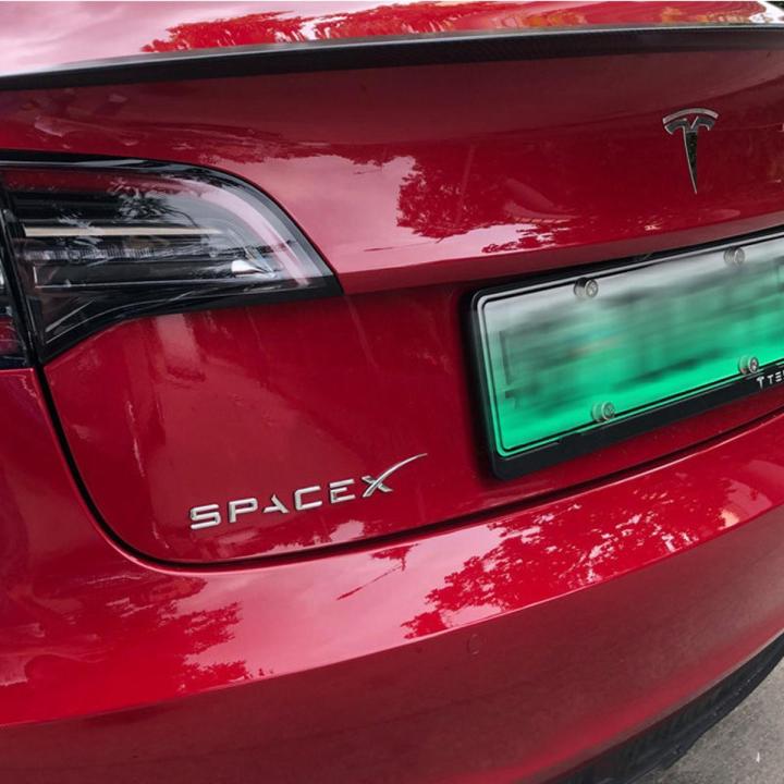 TeslaML YMachine Cover Tailgate Car Logo teslaTailgate Hood Label Car ...