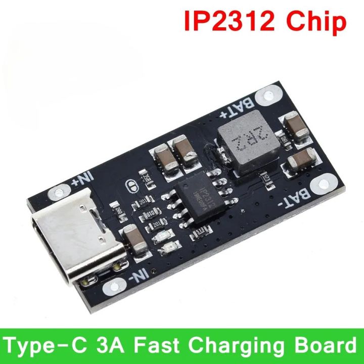 Usb Type C 3A High Current Ip2312 Polymer Ternary Lithium Battery Quick Fast Charging Board ...