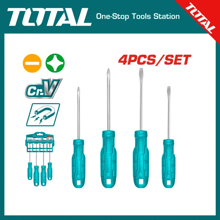 TOTAL Screwdriver Set In Total 4 Pieces THTDC250401 | Daraz.com.bd
