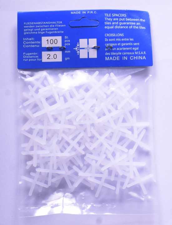 Tile Spacer 2000Pcs Ceramic Tiler Plastic Cross Plumber Reuseable ...