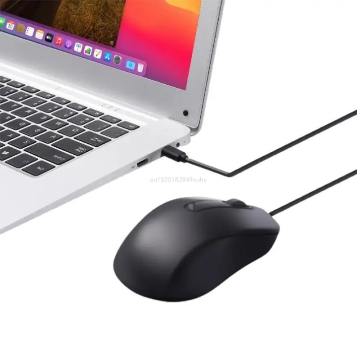 USB C Mice 3 Buttons 1000DPI Adjustable Sensitivity Type C Gaming Mouse ...