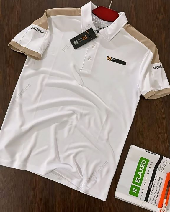 RELIVE Original Premium Summer Polo T-shirt soft and comfortable mesh ...