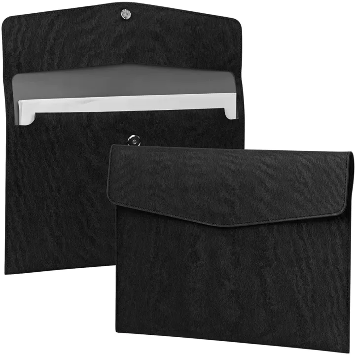 A4 Pu Leather Document Cases,A4 Snap Button Document Folder,2Pcs ...