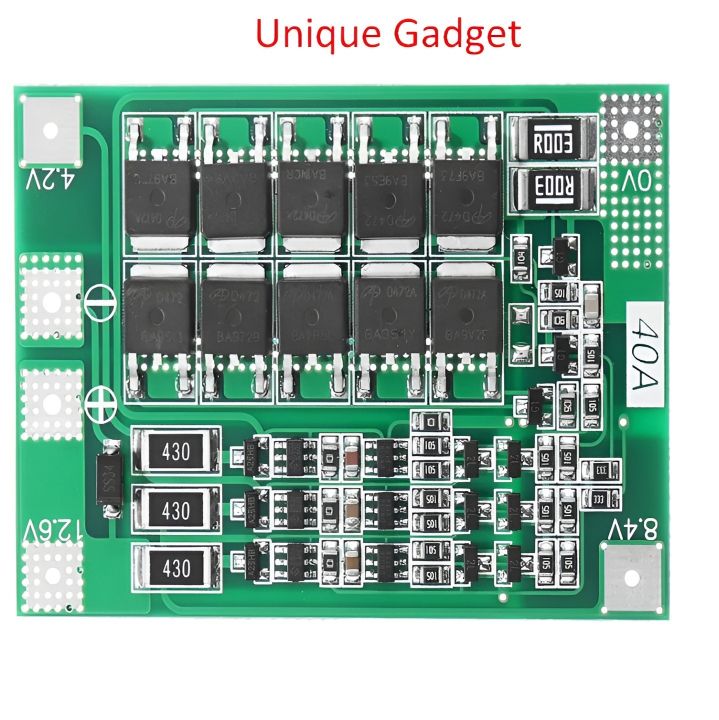 3S 40A BMS Balanced Version For 18650 Lithium Battery Charger ...