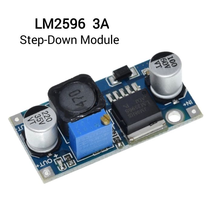 LM2596 DC-DC Step-down Power Supply Module 3A Adjustable Step-down Voltage Regulator Input 3.2V ...