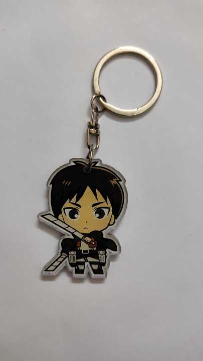 Eren Yeager durable acrylic keychain from Attack On Titan | Daraz.com.bd
