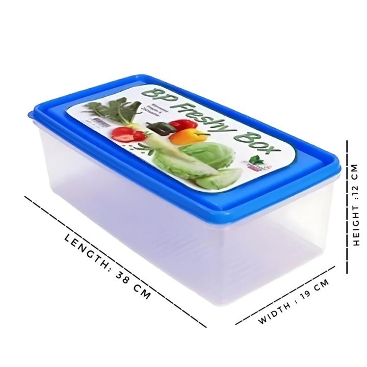 Big Size Plastic Food Storage Box 4000 ml - BP Plastic Food Grade ...