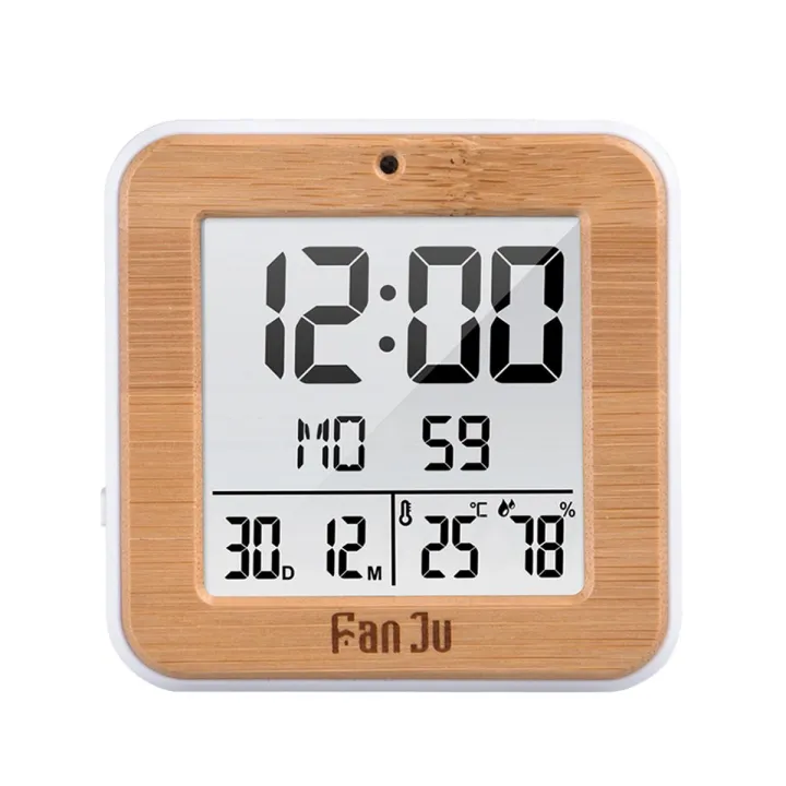 FanJu Mini Portable Digital Clock with Temperature Date Time Display ...