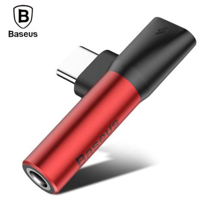 Baseus L41 Type-C Port + 3.5MM Audio Female Connector Mini Adapter ...