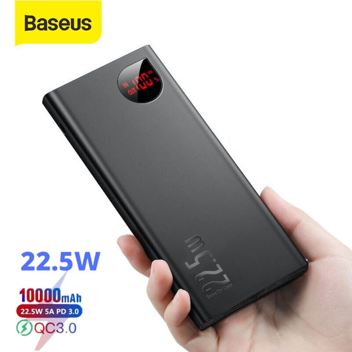 Baseus Adaman Metal Digital Display Quick Charge Power Bank 22.5W 10000mAh | Daraz.com.bd