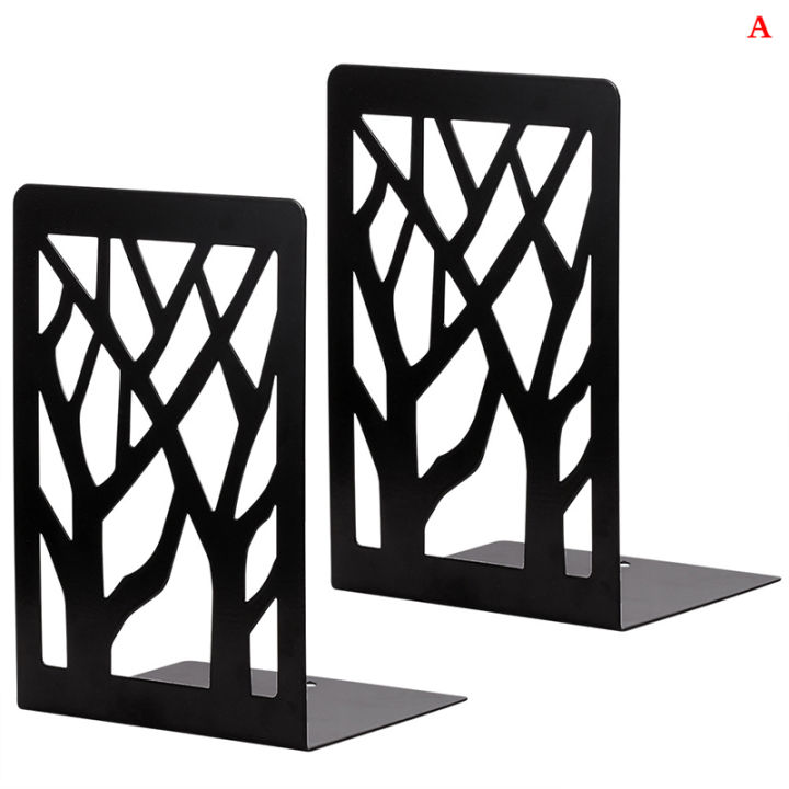 Metal Non-Slip Bookend Bracket Book Support Stand Animal Shaped Office ...