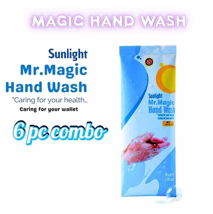 6 Pack Combo Sunlight Mr. Magic Powder to Liquid Hand Wash -10gm ...