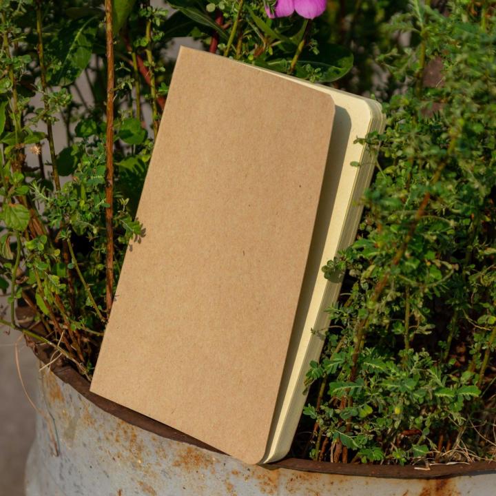 Yellowish Page Hand Made Kraft Cover Notebook | Daraz.com.bd