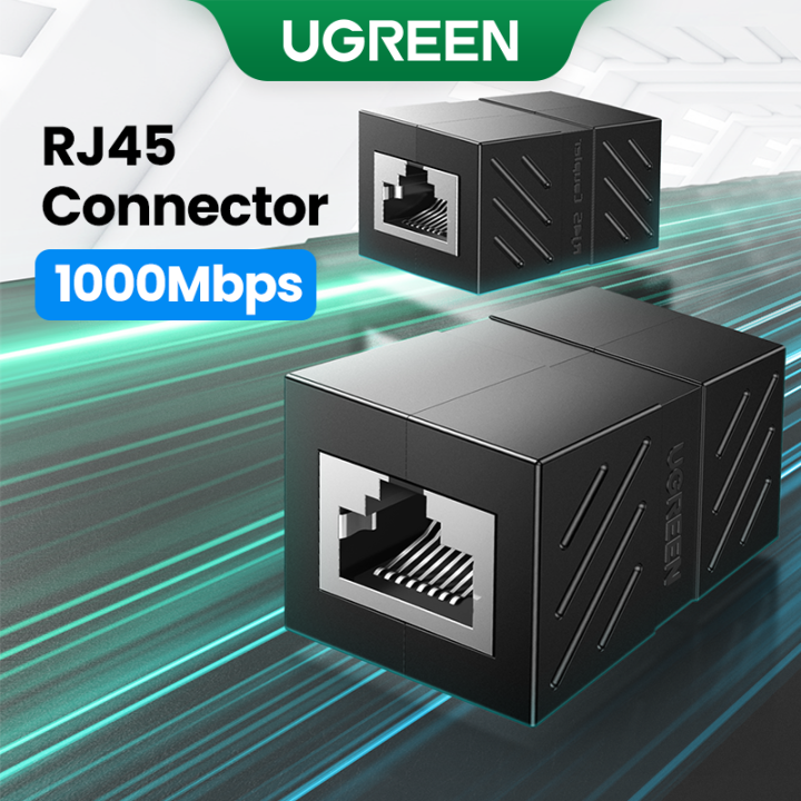 Ugreen RJ45 Connector Cat7/6/5e Ethernet Adapter 8P8C for Ethernet Cable Female to Female Info ...