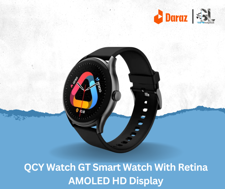 QCY Watch GT Smart Watch With Retina AMOLED HD Display- Gadgetslab | Daraz.com.bd