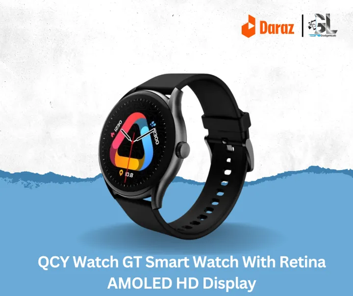 QCY Watch GT Smart Watch With Retina AMOLED HD Display- Gadgetslab | Daraz.com.bd