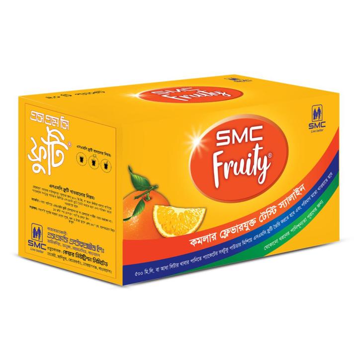 SMC Fruity Orange Flavor Tasty Saline 1 box | Daraz.com.bd
