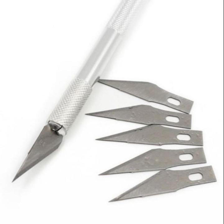 Aluminium Body Precision anti cutter With 6 Blades - Silver | Daraz.com.bd