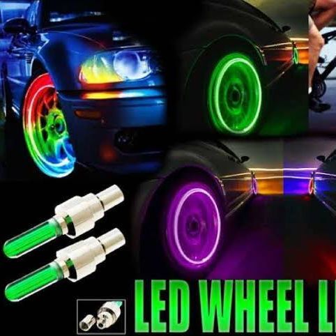2 piece car bike wheel LED light | Daraz.com.bd