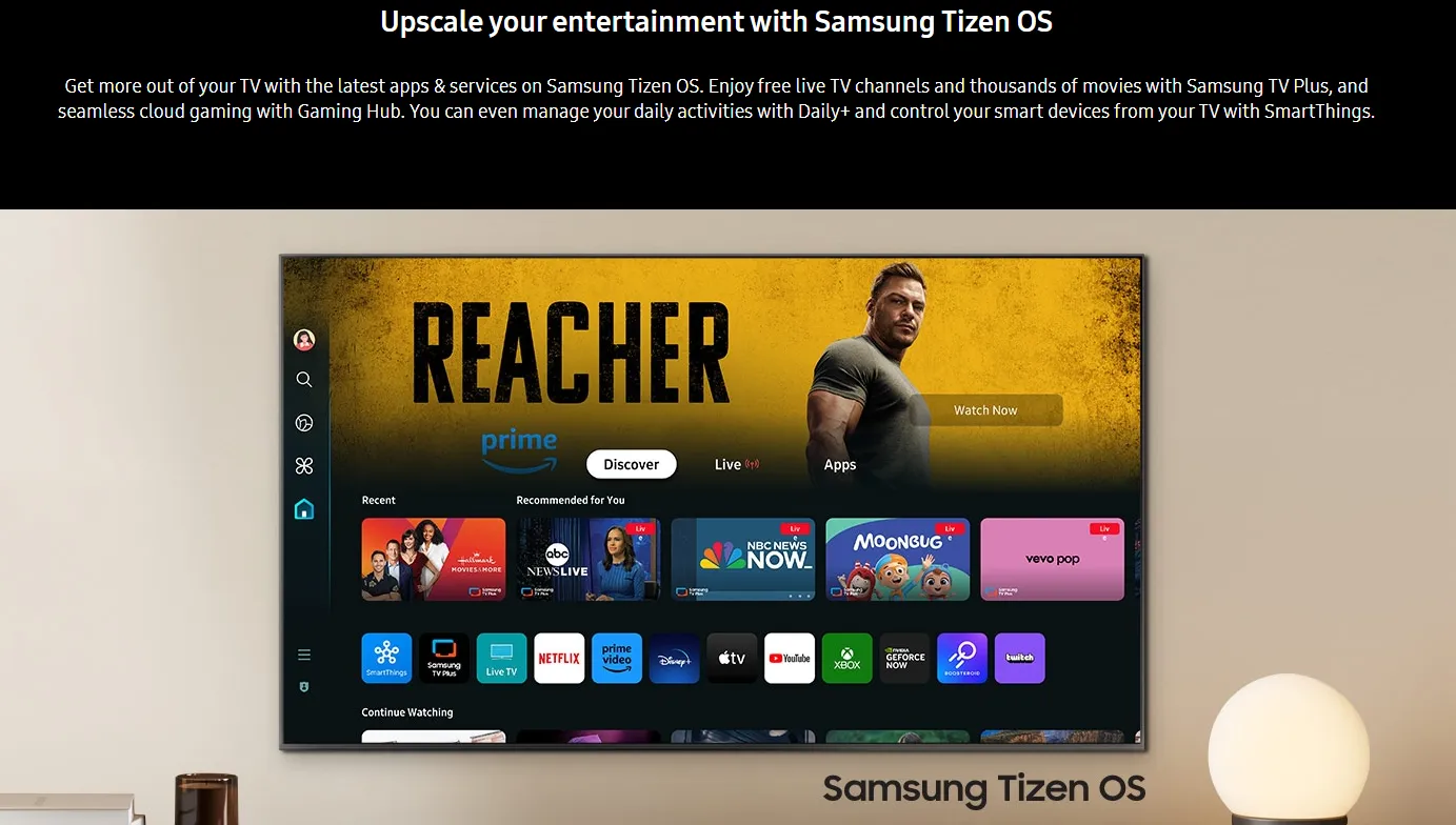 Samsung DU7700 65 Inch Crystal 4K UHD Smart Led TV (2024) 3 Yrs ...