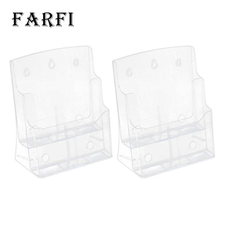 Wall-mounted Brochure Holder Clear Wall Mount Brochure Holder Organize ...