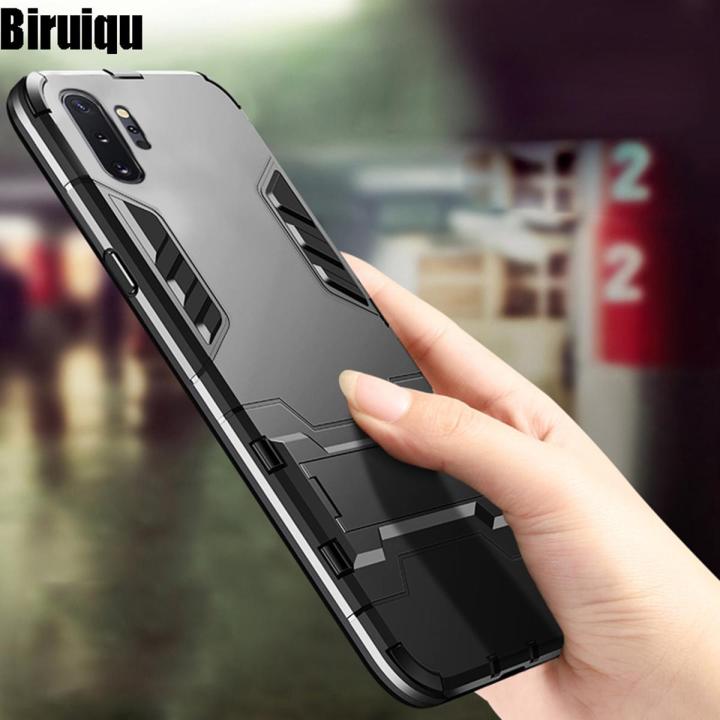 Biruiqu For Samsung Galaxy Note 10 10 Plus Note 10+ Soft TPU+Hard PC ...