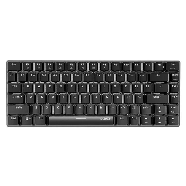 Ajazz AK33 82 Keys USB Wired Mechanical Keyboard Monochromatic White ...