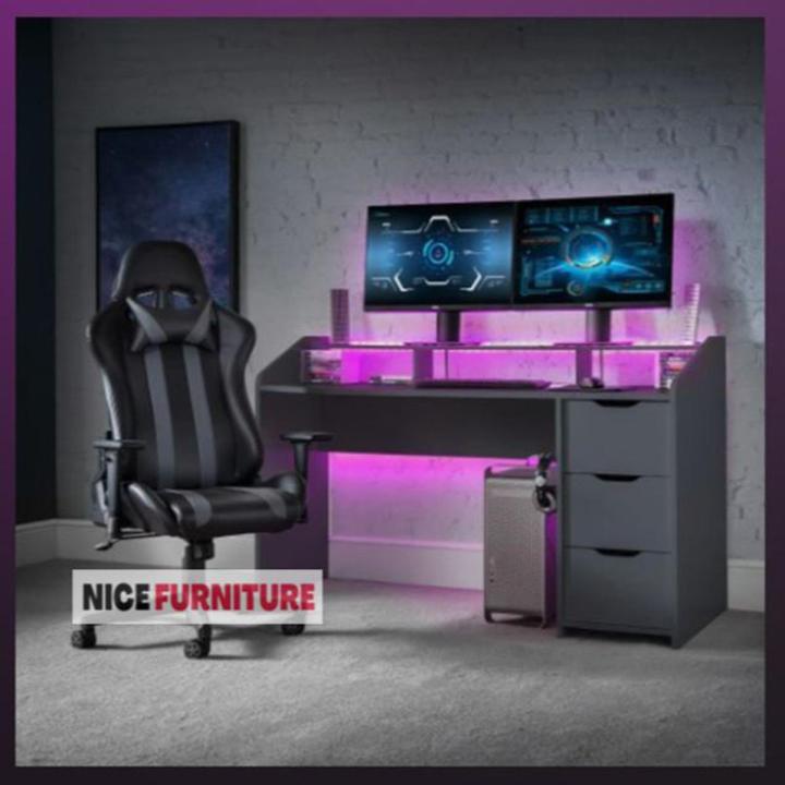 Workstation Desk / Computer table with Locker drawer / Laptop Desk ...