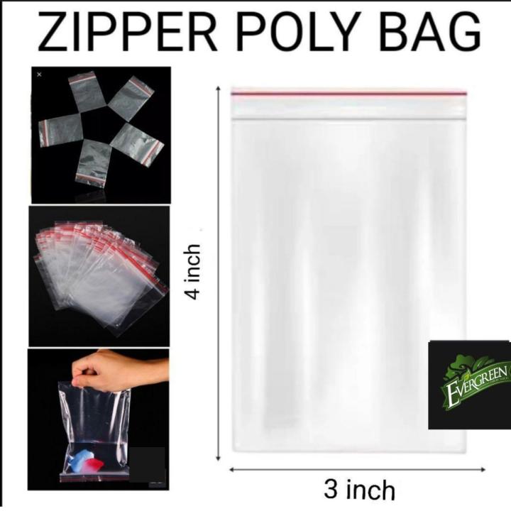 3 x 4 Inch zip Lock Tip Button Plastic Packet (100 pcs pack) | Daraz.com.bd