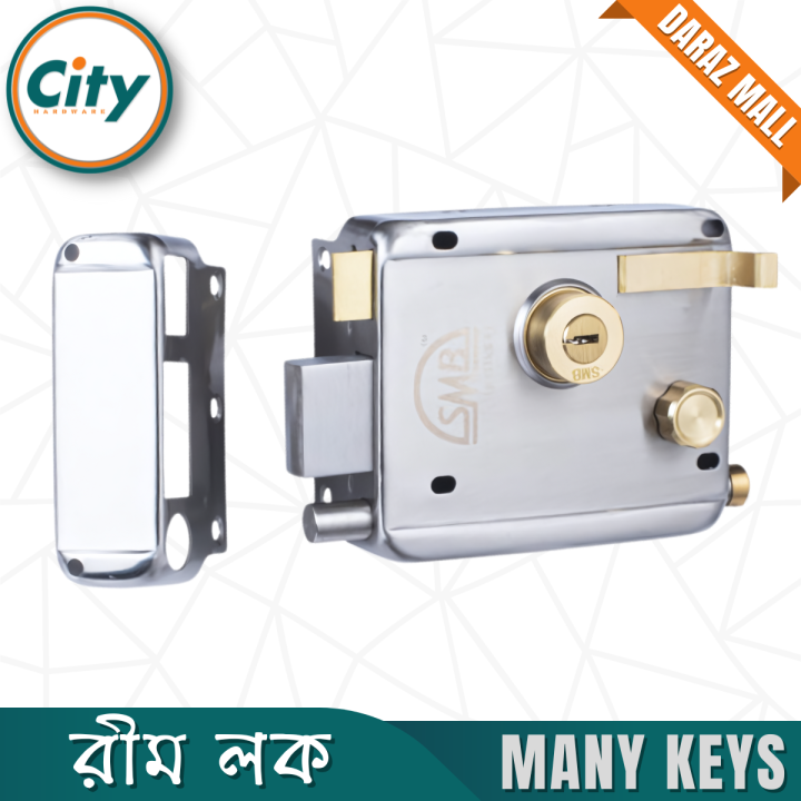 Auto Lock Security Lock Stainless Steel Heavy Rim Lock For Main Door ...