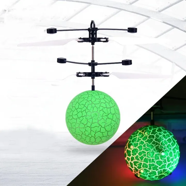 【3C VictoryEagle】Ball RC Inductive Hand Flying Colorful LED Ball Funny ...