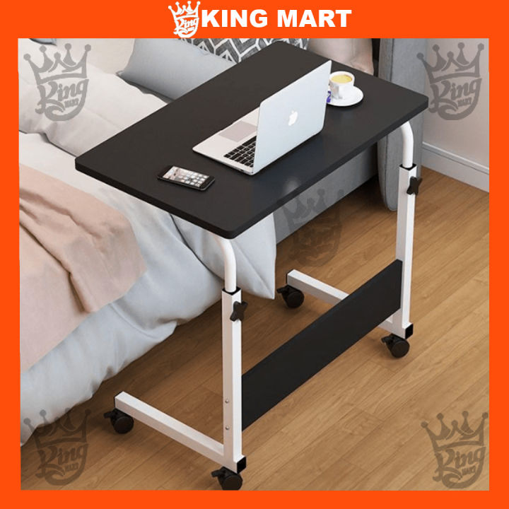 Laptop Table Height Adjustable Movable Laptop Desk With Storage Shelf ...