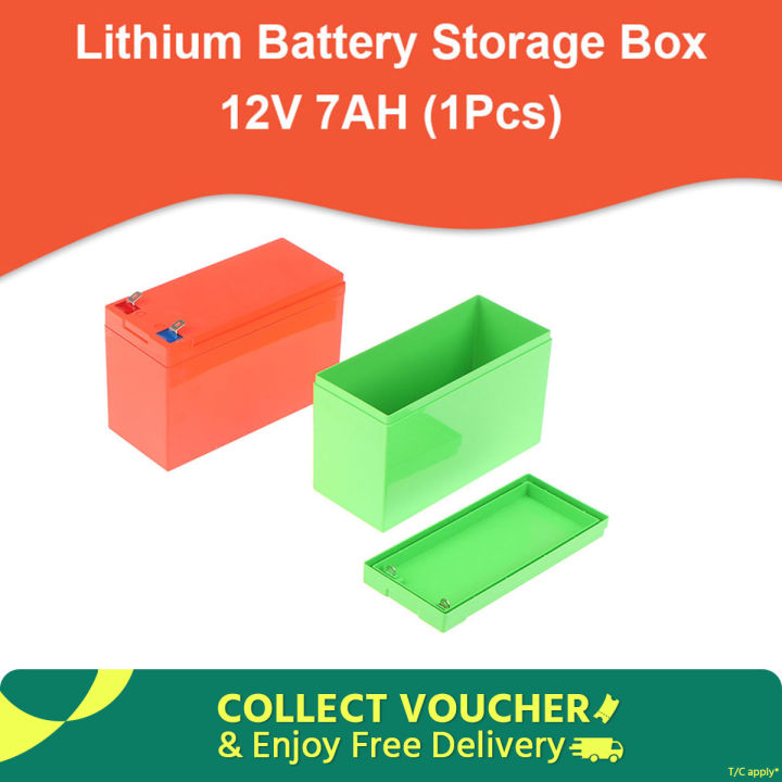 12V 7Ah Battery Storage Box 18650 Lithium Battery Case for DIY Battery ...