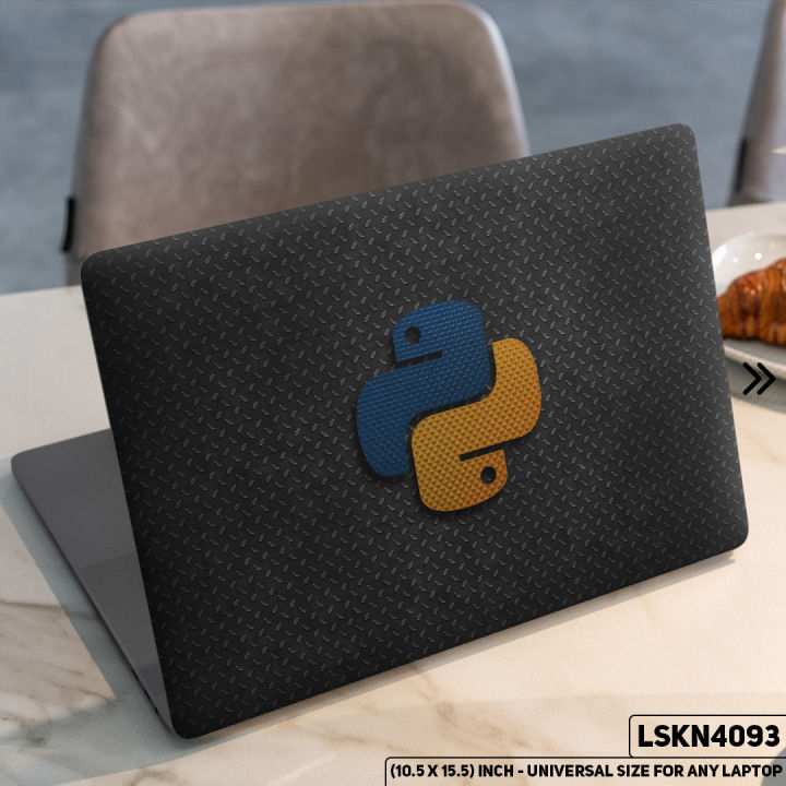 Python Coding Laptop Sticker & Skin Waterproof Removable Laptop Cover ...