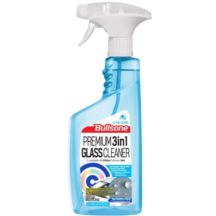 Bullsone Firstclass Premium 3 In 1 Glass Cleaner 550ml | Daraz.com.bd