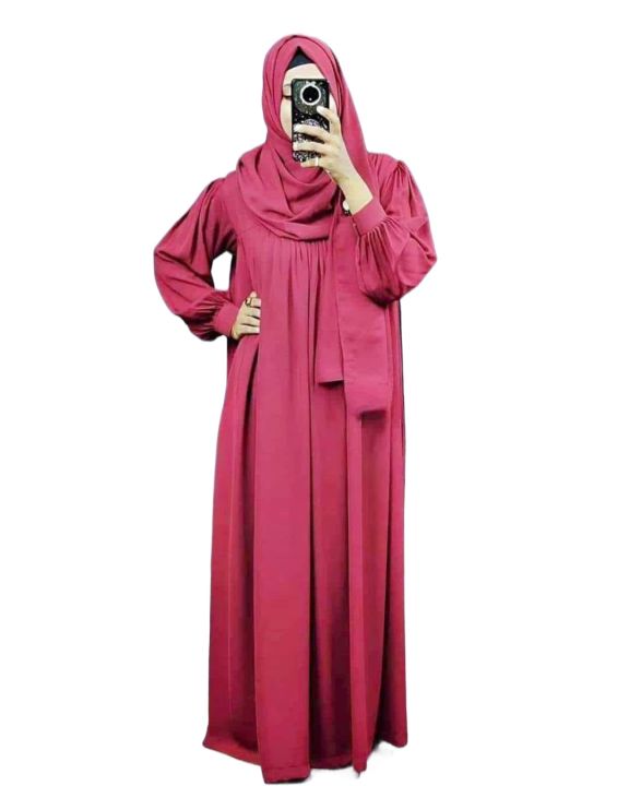 Dubai cherry fabric Anzar borka for women//without hijab only borka ...