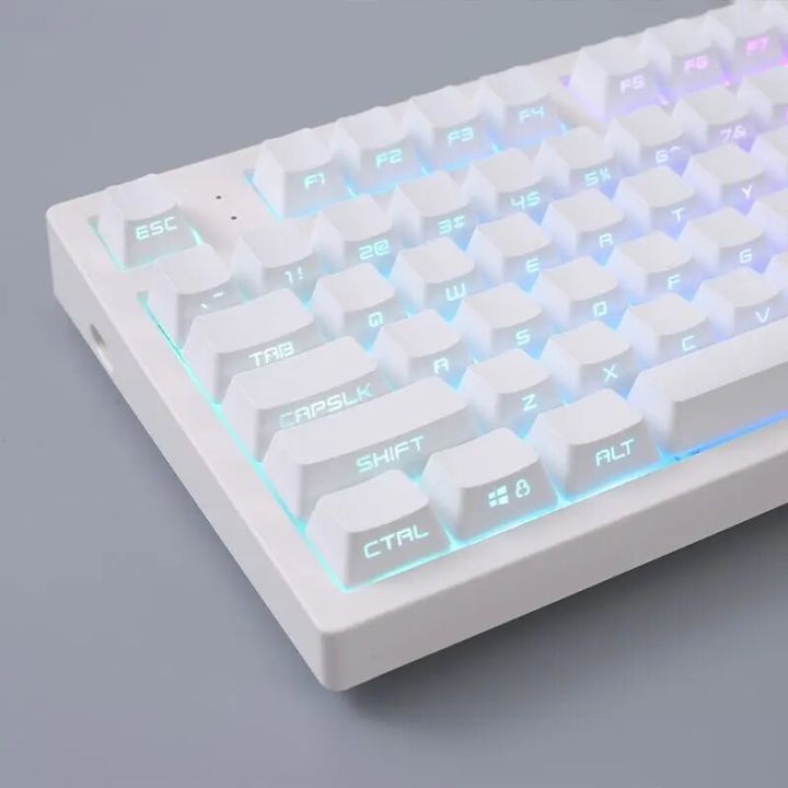 133 Keys RGB Backlit PBT Keycaps OEM Profile Side Print Shine Through ...