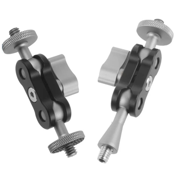 Mini Magic Arm Double Ball head 1/4 inch Screw for SLR Camera Tripod ...