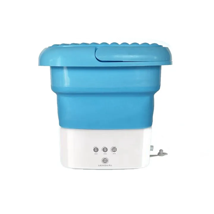 Blue Portable Travel Washing Machine, Mini Folding Washing Machine ...