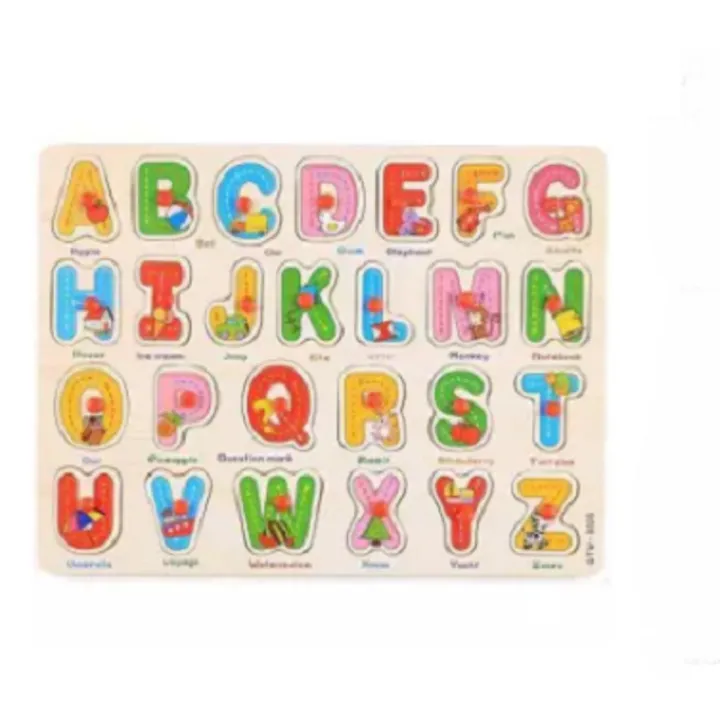 English, Abcd Alphabet Puzzle Board Girls and Boys For Learning 1 pice ...