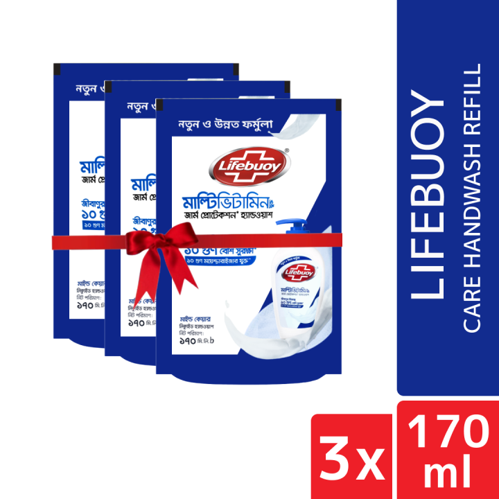 Lifebuoy Handwash (Soap) Care Refill 170ml (bundle of 3) | Daraz.com.bd