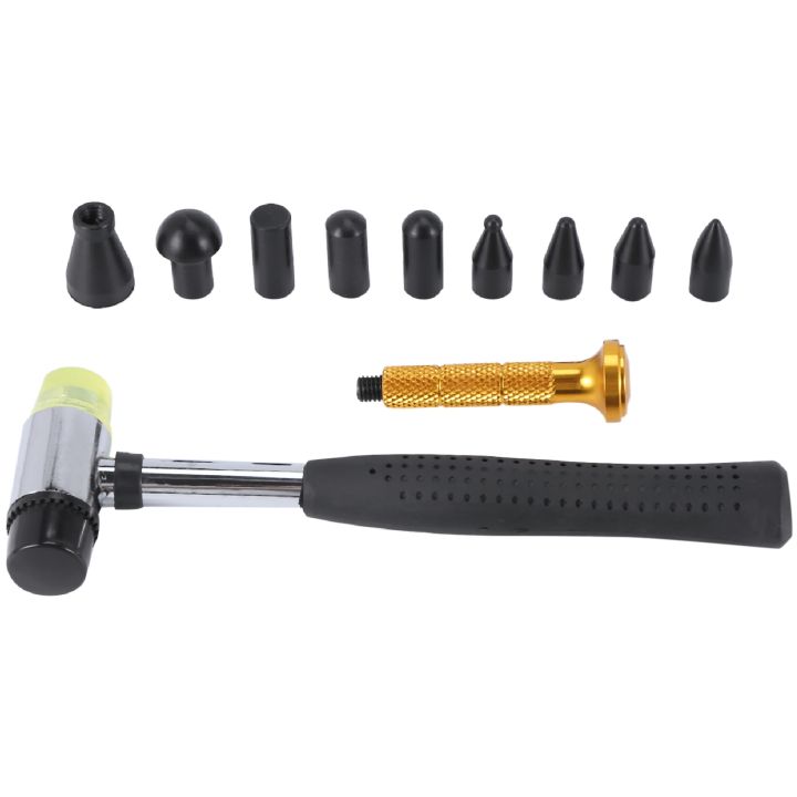 10Pcs Car Body Paintless Dent Repair Tools with Head Tap Down Tools Set ...
