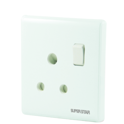 Snow White 3 Pin Round Socket 15 A Round Socket | Daraz.com.bd