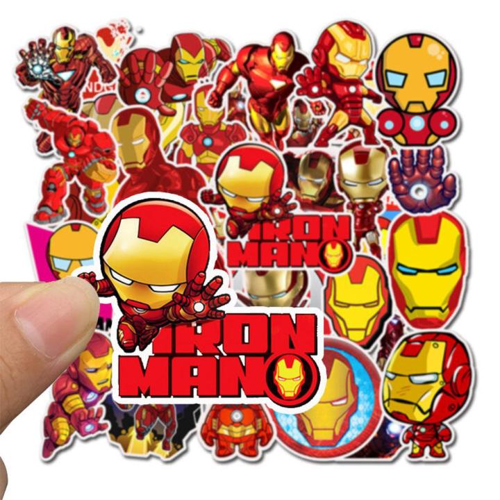 【happy one】35Pcs man Super MARVEL Stickers Kids Toy The Avenger Sticker ...