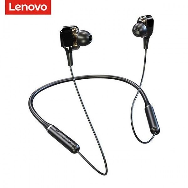 Lenovo xe66 ওয়্যারলেস ইন-ইয়ার নেকব্যান্ড ইয়ারফোন-কালো | Daraz.com.bd