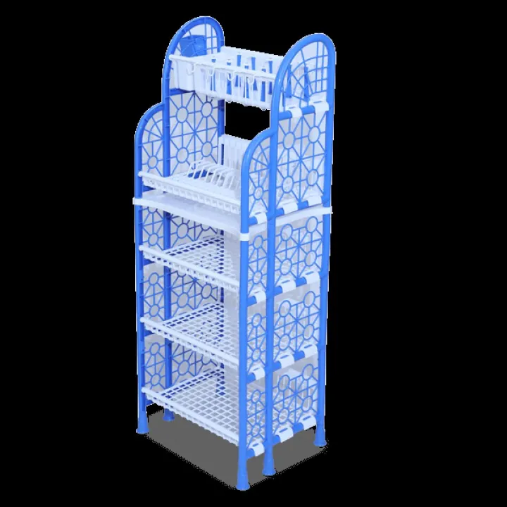 Standard Kitchen Rack 5 Step - Sm Blue & White - Kitchen Rack | Daraz ...