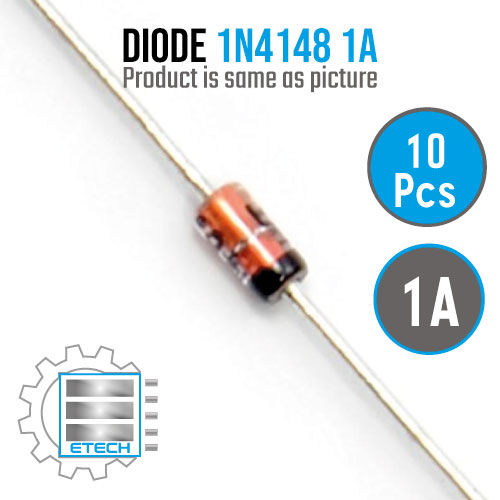 Diode 1N4148 / 1N914 75v 0.5 Watt 1N4148 Zener Diode ±5% Voltage Tolerance Small Signal Fast ...