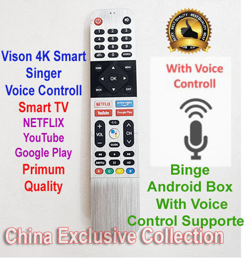 Replacement Tv Remote Control For Walton, Marcel, Vision, Vigo Android ...