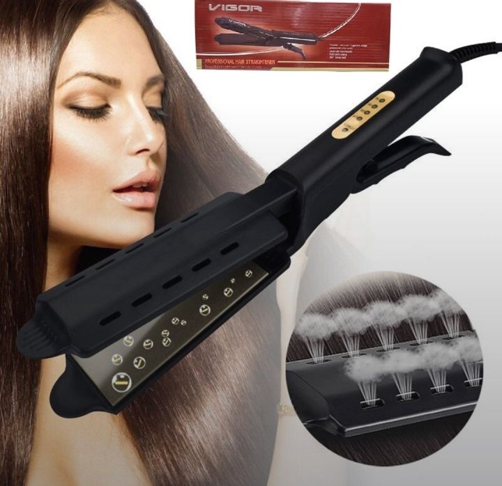 VIGOR V-908 Fast Hair Straightener Professional Hair Iron, Heavy Duty ...